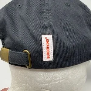burger king | Accessories | Burger King Crew Hat Black Adjustable ...